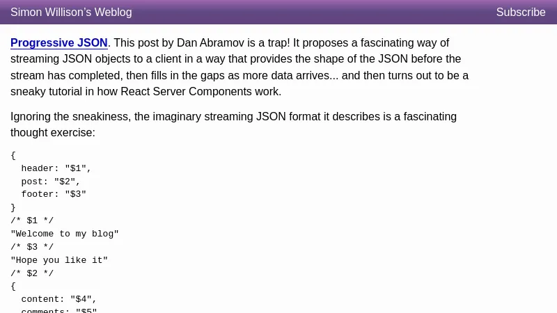 My personal rss reader.