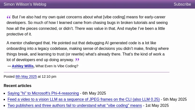 Quoting Ashley Willis - Simon Willison